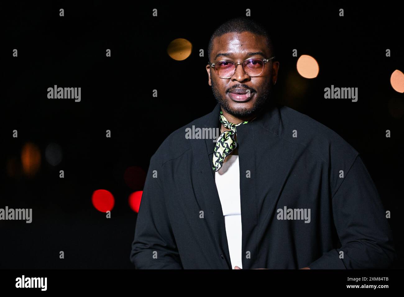 Paris, France. 26th July, 2024. Zackary Momoh posing for photos on the red carpet at The Prelude ...