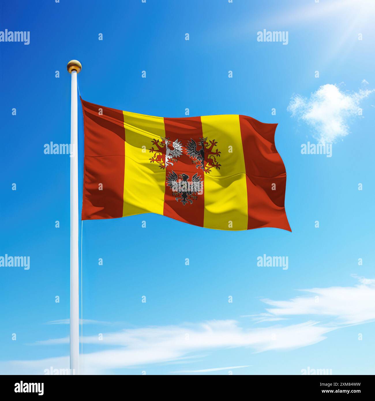 Flag of lodz hi-res stock photography and images - Alamy