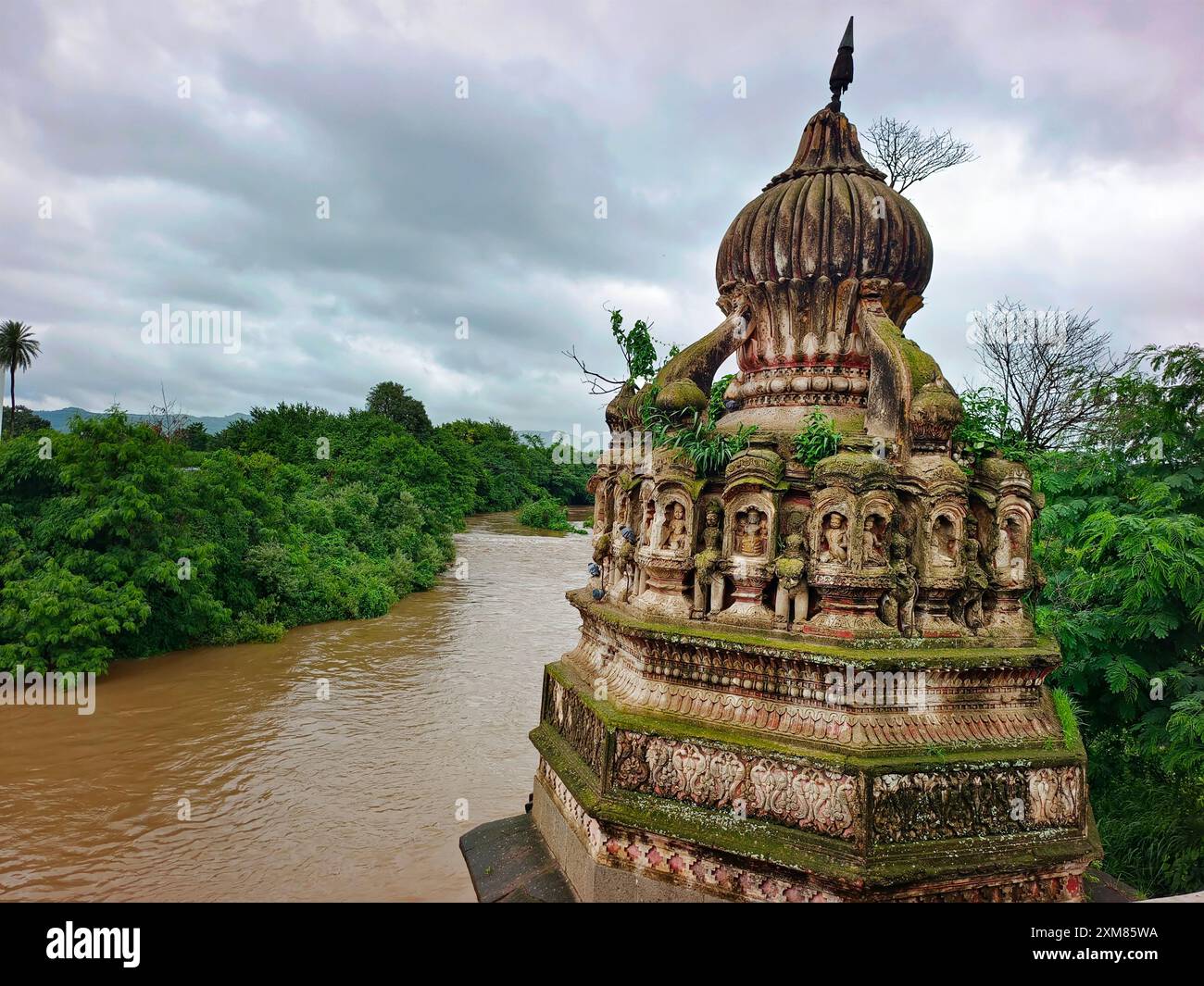 25-07-2024, Saswad, India, Sangameshwar Temple, Ancient Sangameshwar ...