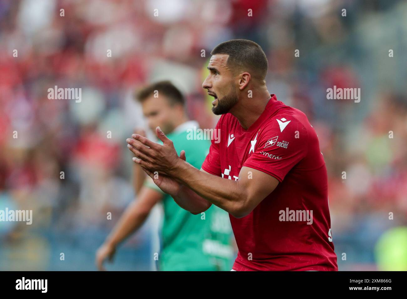 Lukasz Zwolinski of Wisla Krakow seen in action during the Eliminations ...