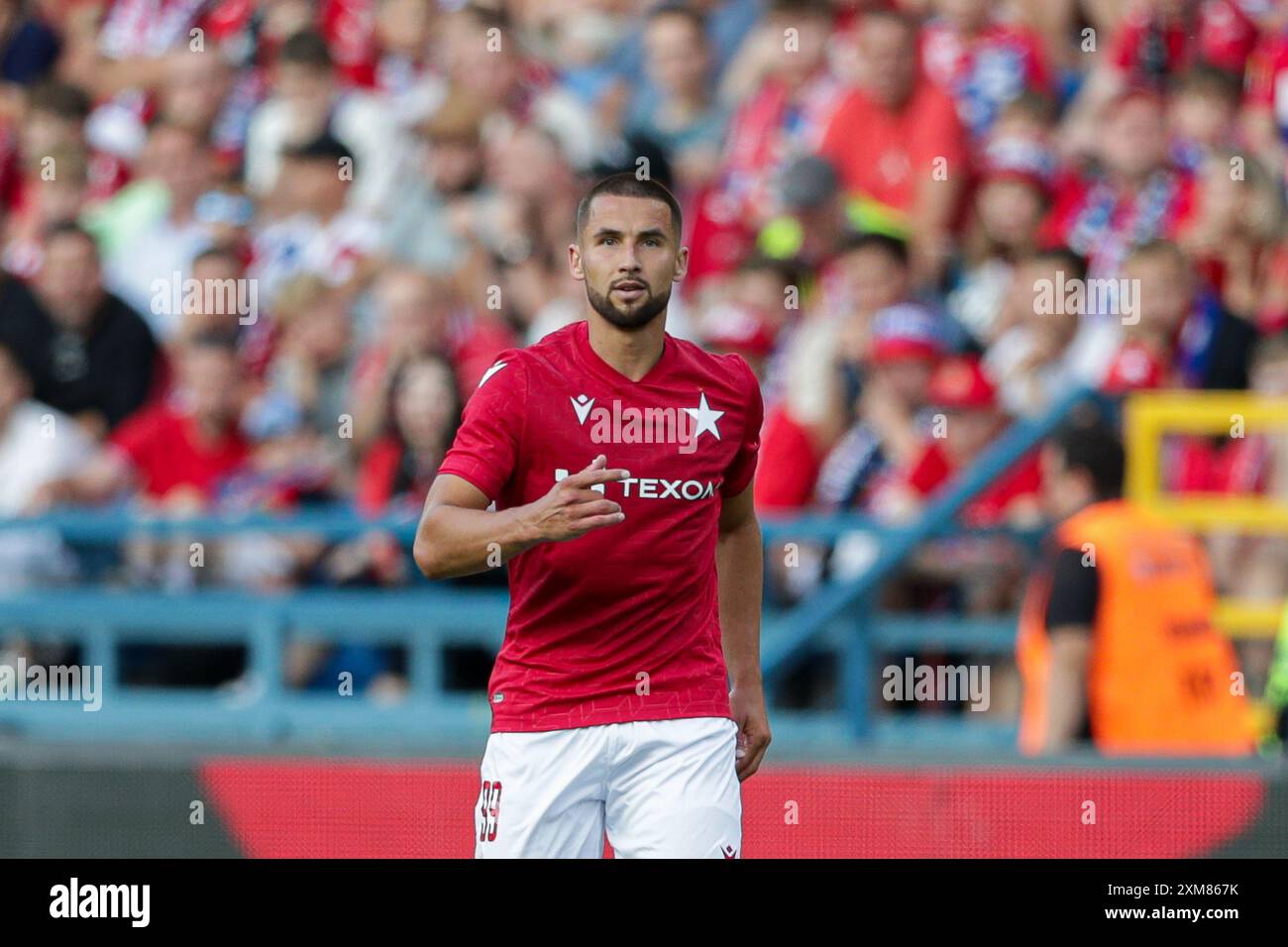 Lukasz Zwolinski of Wisla Krakow seen in action during the Eliminations ...