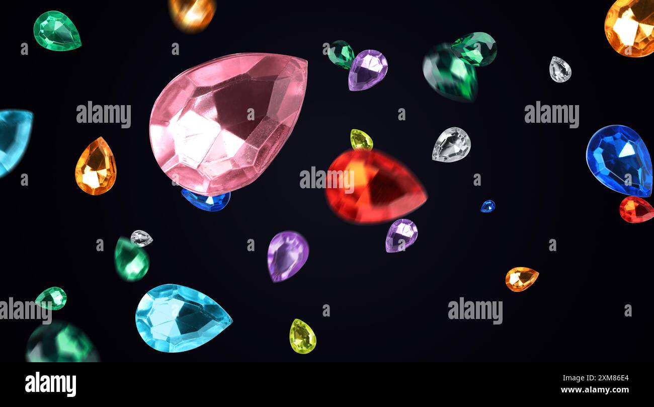 Falling gemstones hi-res stock photography and images - Alamy
