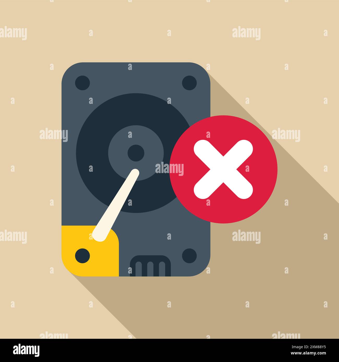 Broken hard disk drive Stock Vector Images - Alamy