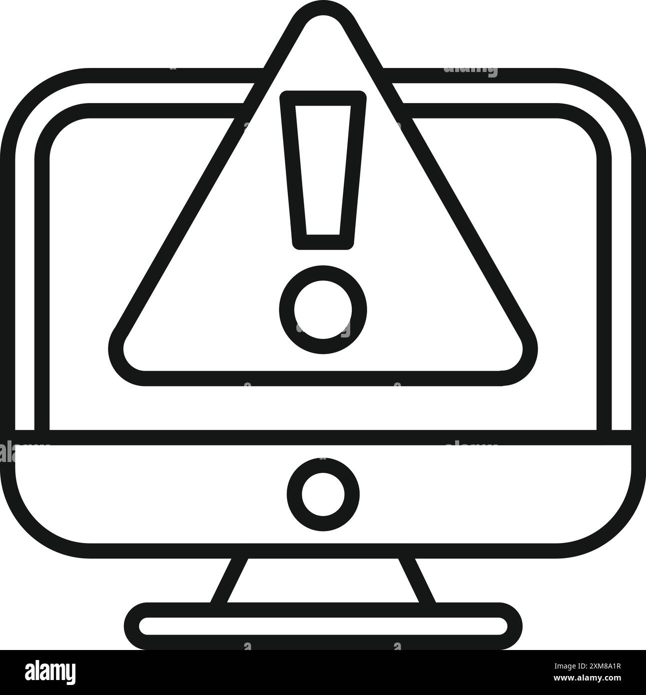 Computer problem cybercrime warning Black and White Stock Photos & Images - Alamy