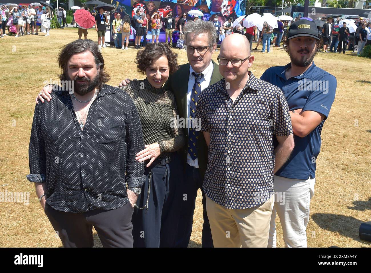 Matt Berry, Kristen Schaal, Paul Simms, Mark Proksch und Kayvan Novak ...
