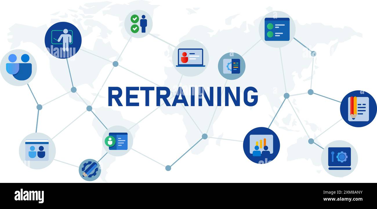 Retraining icon Stock Vector Images - Alamy