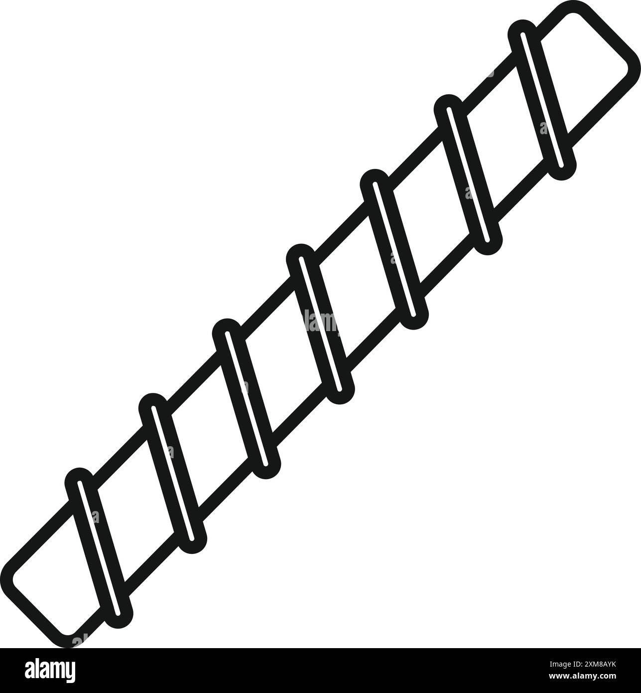 Metal screw threads Stock Vector Images - Alamy