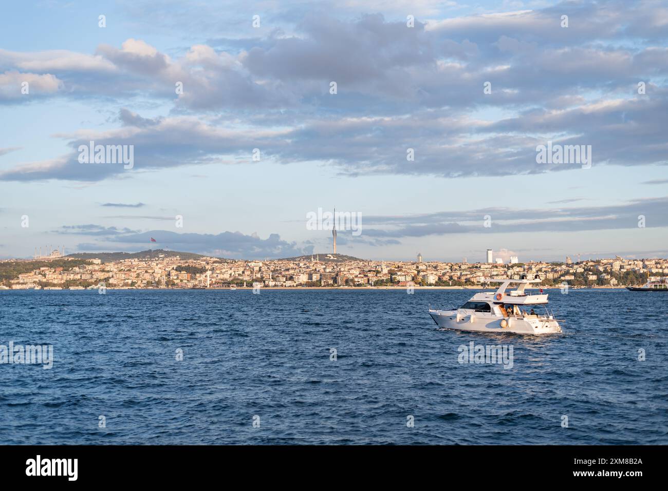 Istanbul water area. Touristic sightseeing ships in istanbul city ...
