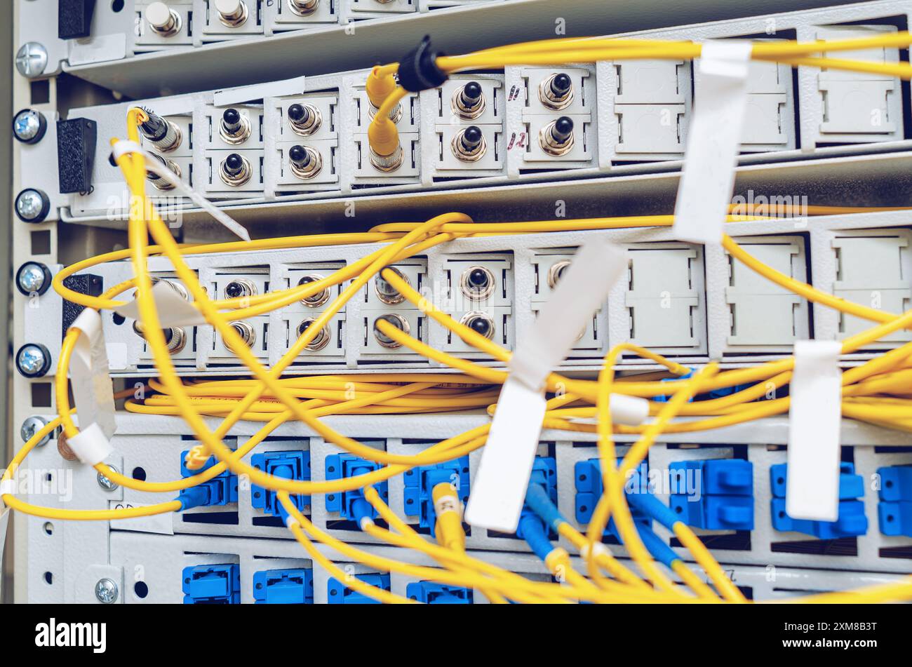 In the server room of the Internet service provider there are many ...