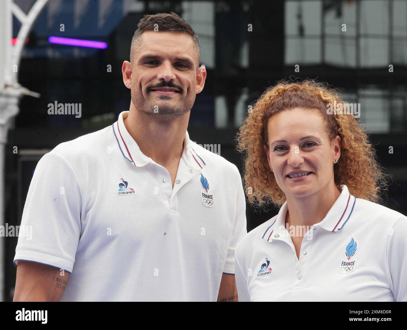 Florent Manaudou and Melina Robert-Michon (FRANCE) for the Olympic ...