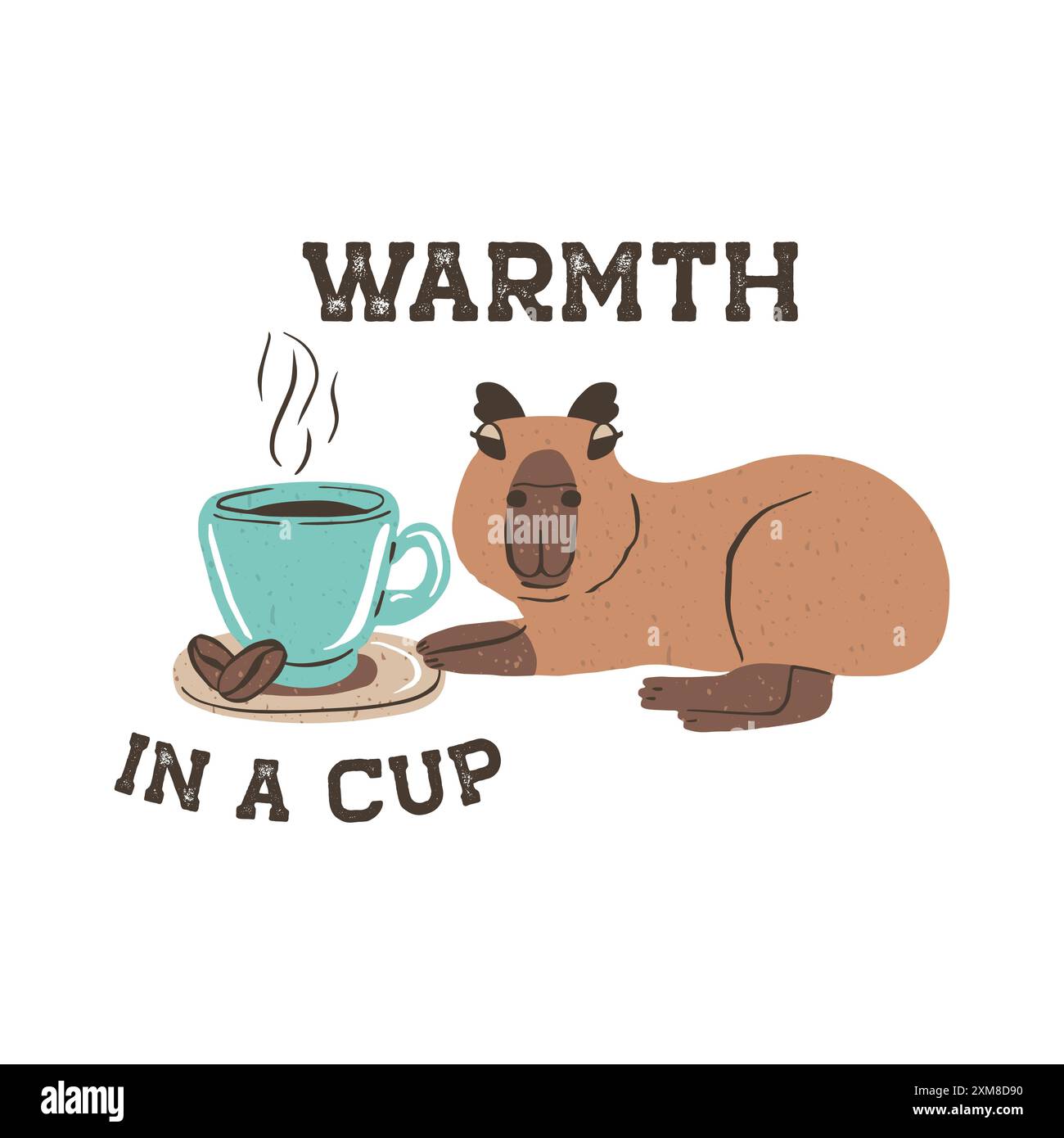 Capybara with food Stock Vector Images - Alamy