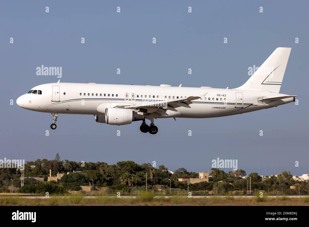 Alpha Star Aviation Airbus A320-214 (REG: HZ-A3) on finals runway 31 ...