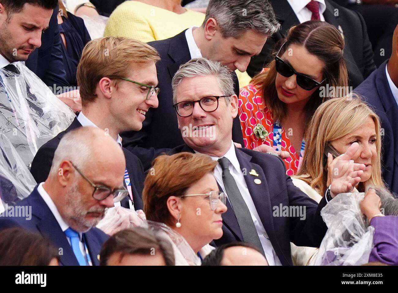 Prime Minister Sir Keir Starmer ahead of the opening ceremony of the Paris 2024 Olympic Games at ...