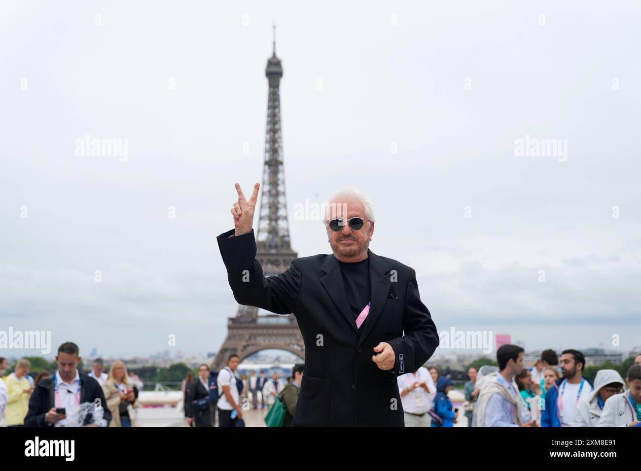 French musician Marc Cerrone arrives in Paris, France, before the ...