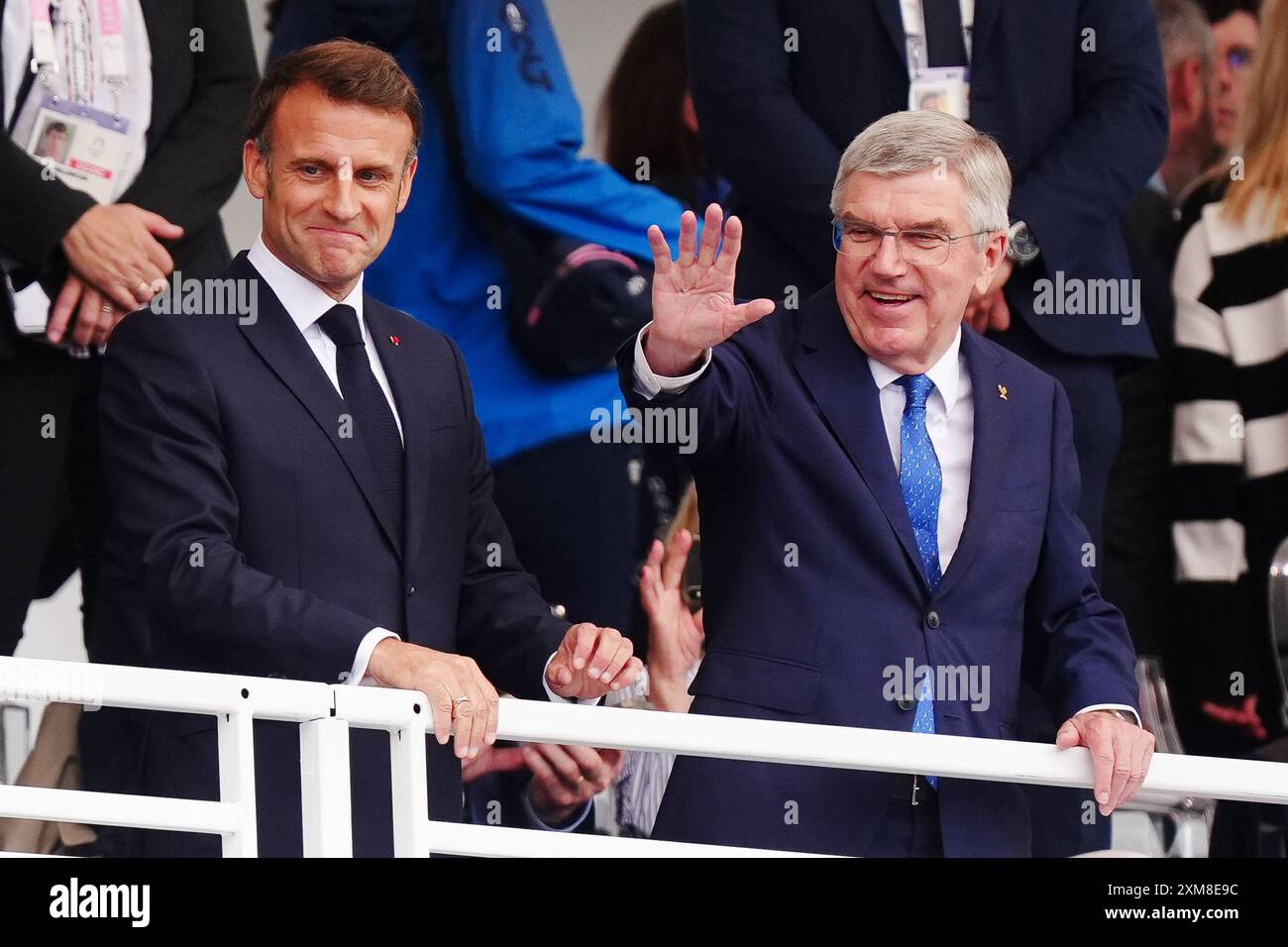 Emmanuel macron 26 july 2024 hi-res stock photography and images - Alamy