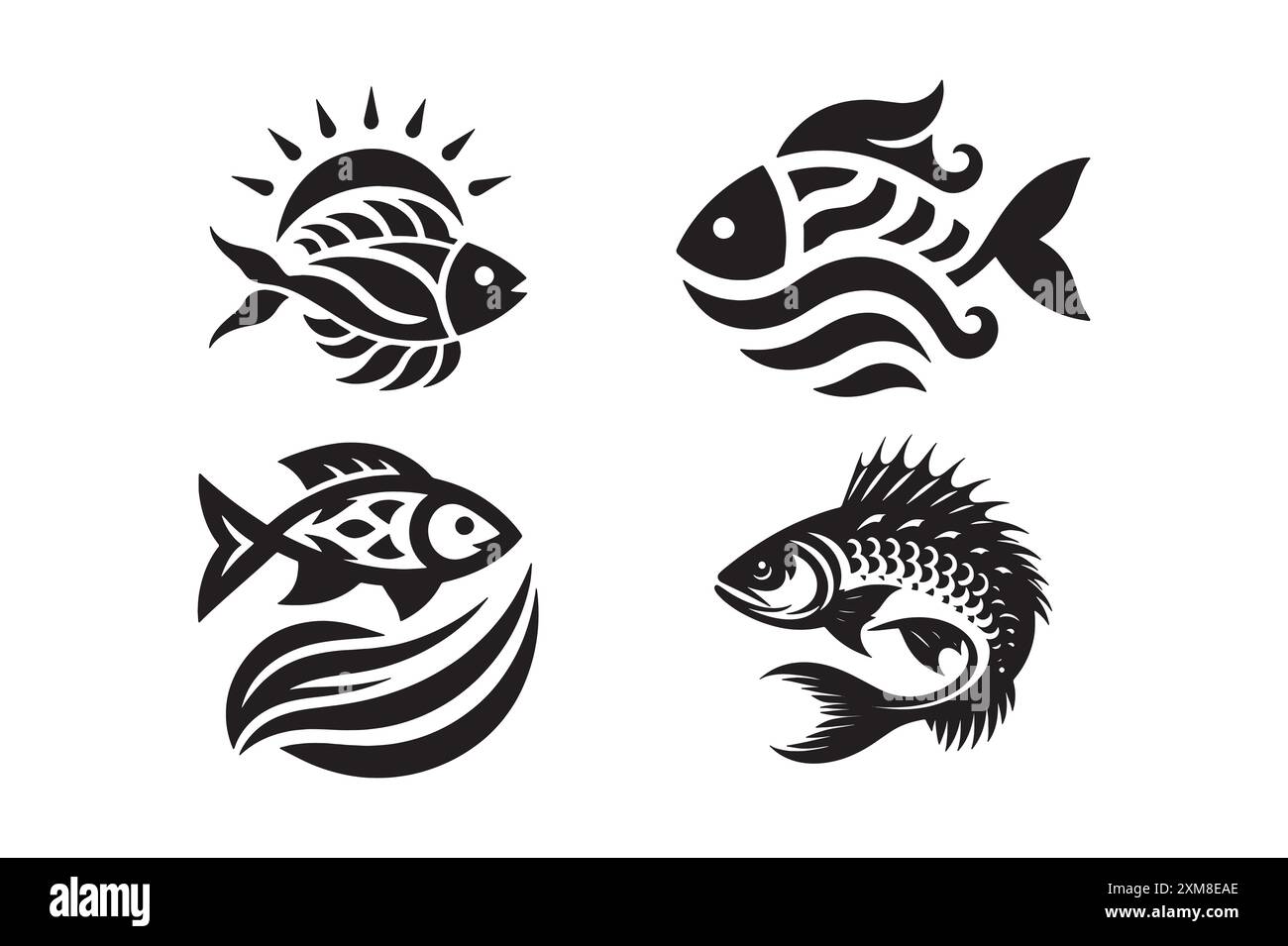 Fish species illustration Stock Vector Images - Alamy