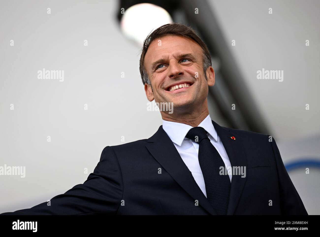 Emmanuel Macron, President of France, ahead of the opening ceremony of ...