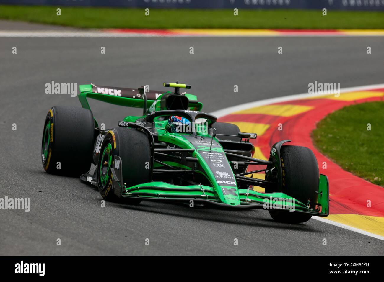 Zhou Guanyu of China driving the (24) Stake F1 Team Kick Sauber C44 ...
