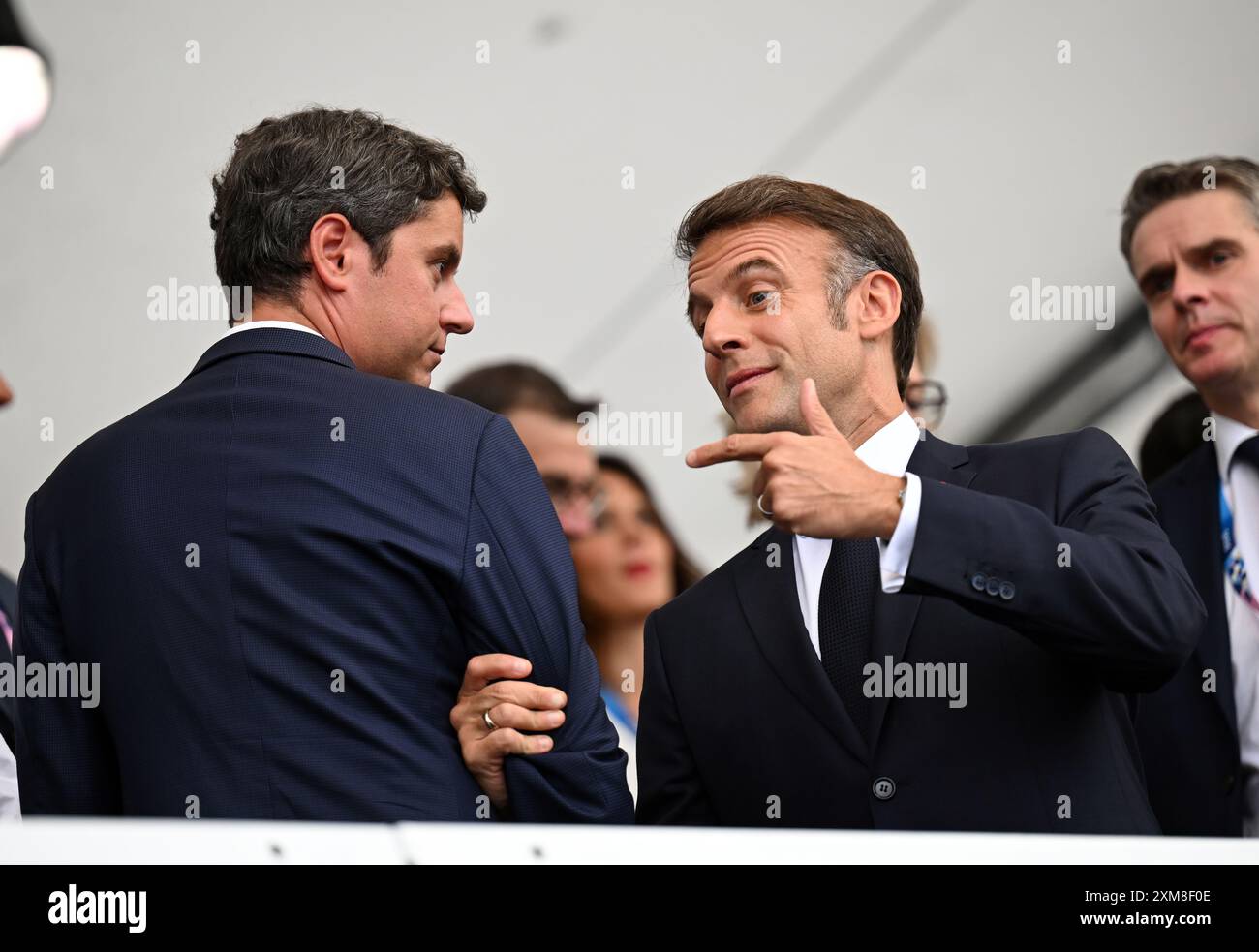 Emmanuel Macron, President of France, ahead of the opening ceremony of ...