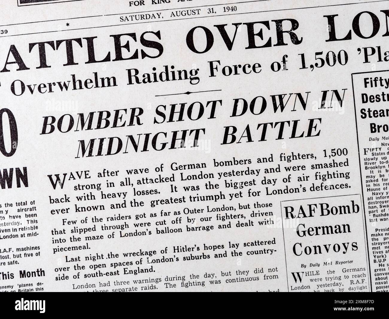 Daily mail headline britain hi-res stock photography and images - Alamy