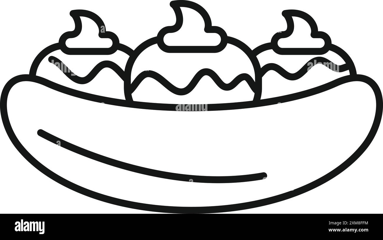 Covered in a creamy white sauce Stock Vector Images - Alamy