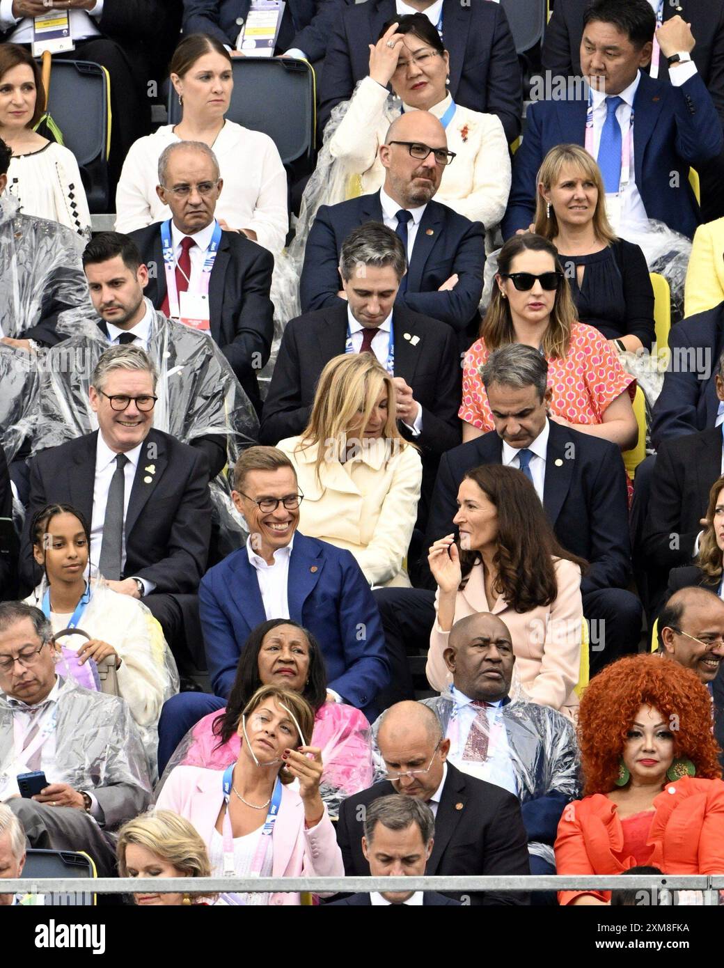 Paris, France. 26th July, 2024. President Alexander Stubb of Finland ...