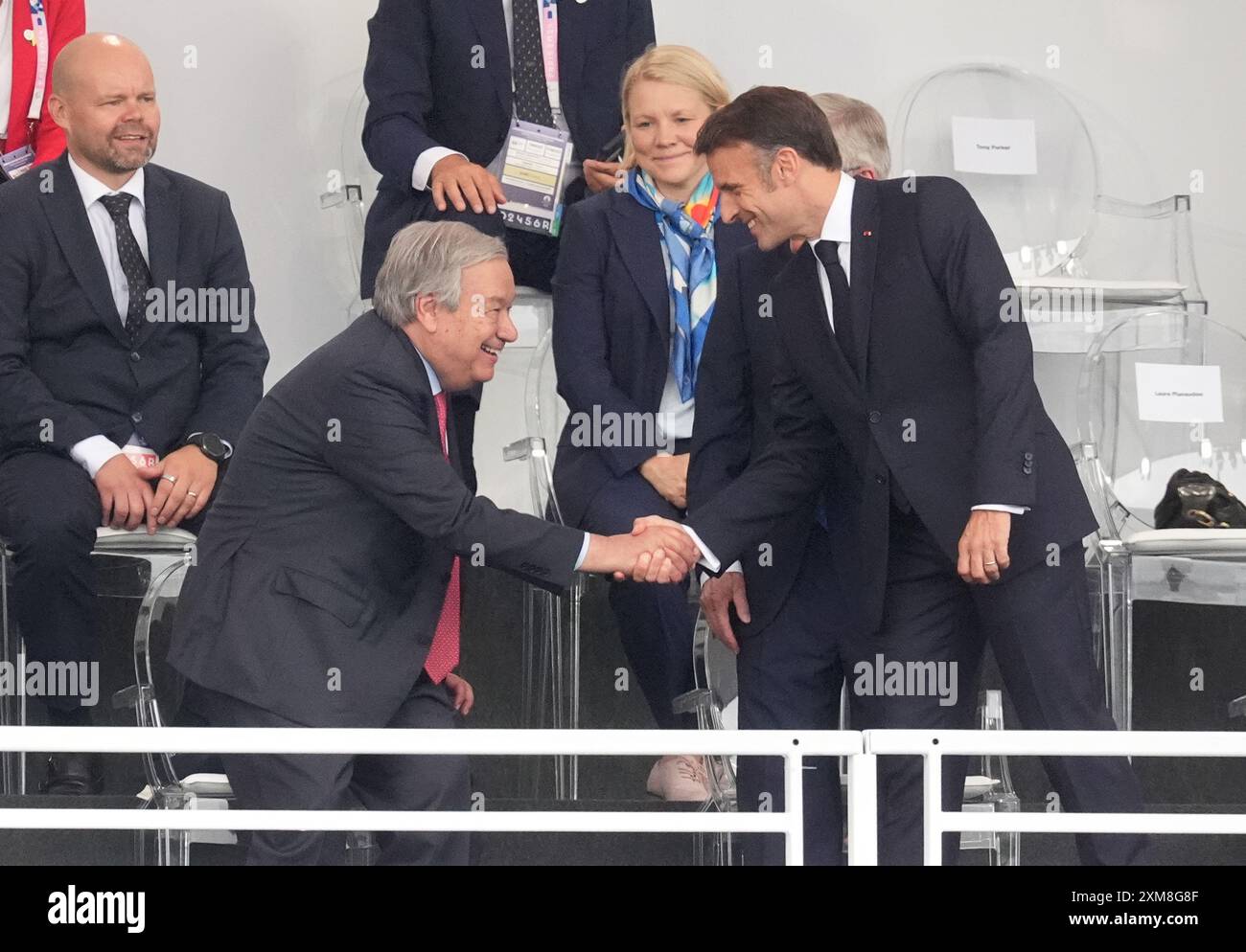 Emmanuel macron 26 july 2024 hi-res stock photography and images - Alamy