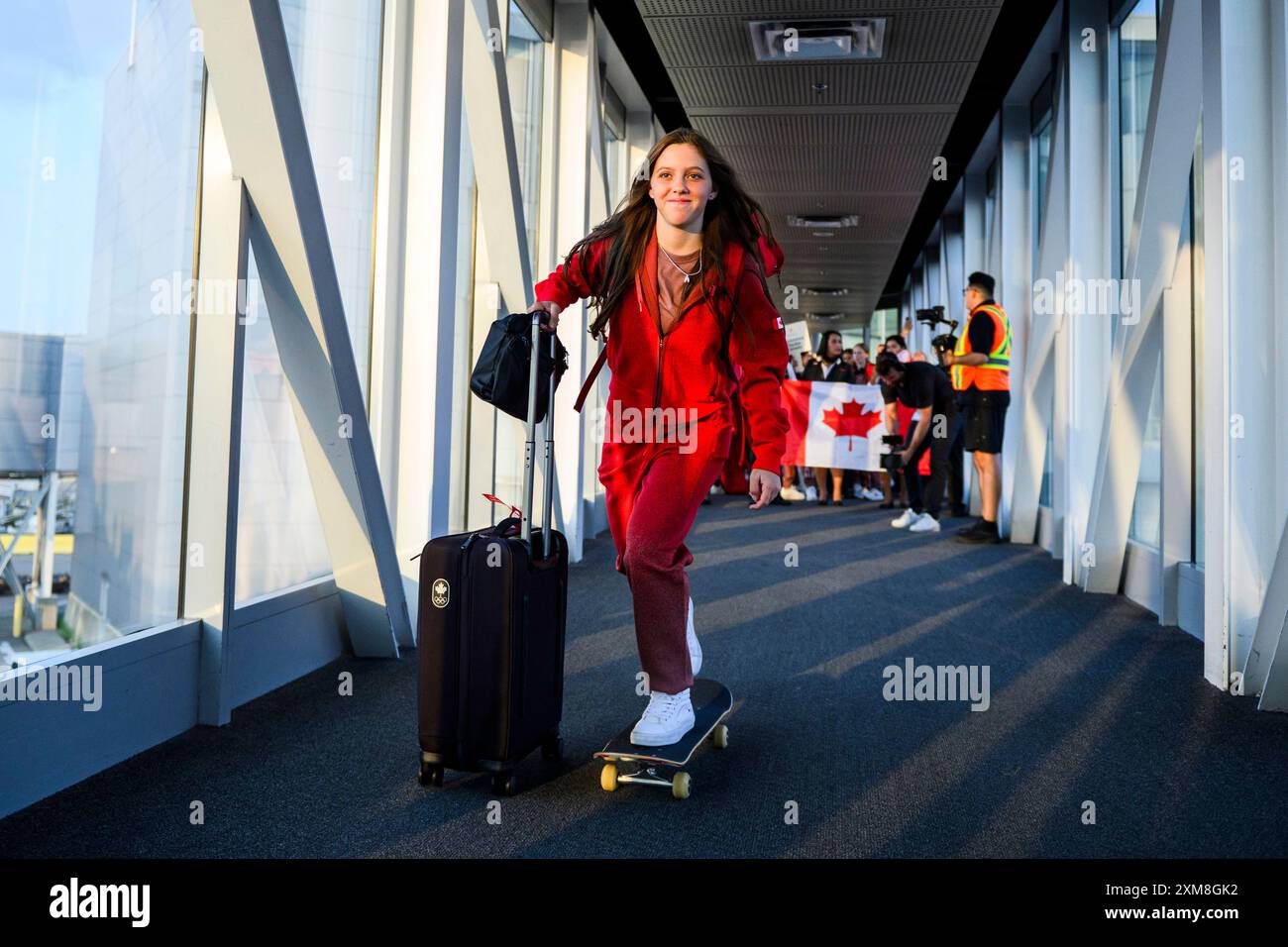 Toronto, Canada. 24th July, 2024. 14-year old Canadian Olympic athlete ...