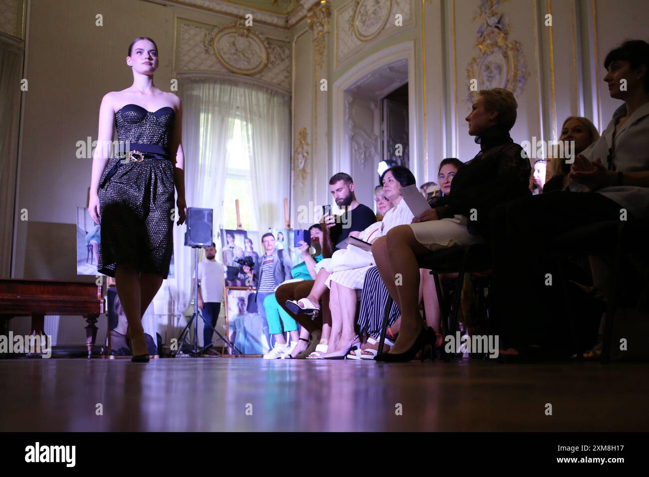 Models showcase at the Museum of Western and Eastern Art during the ...
