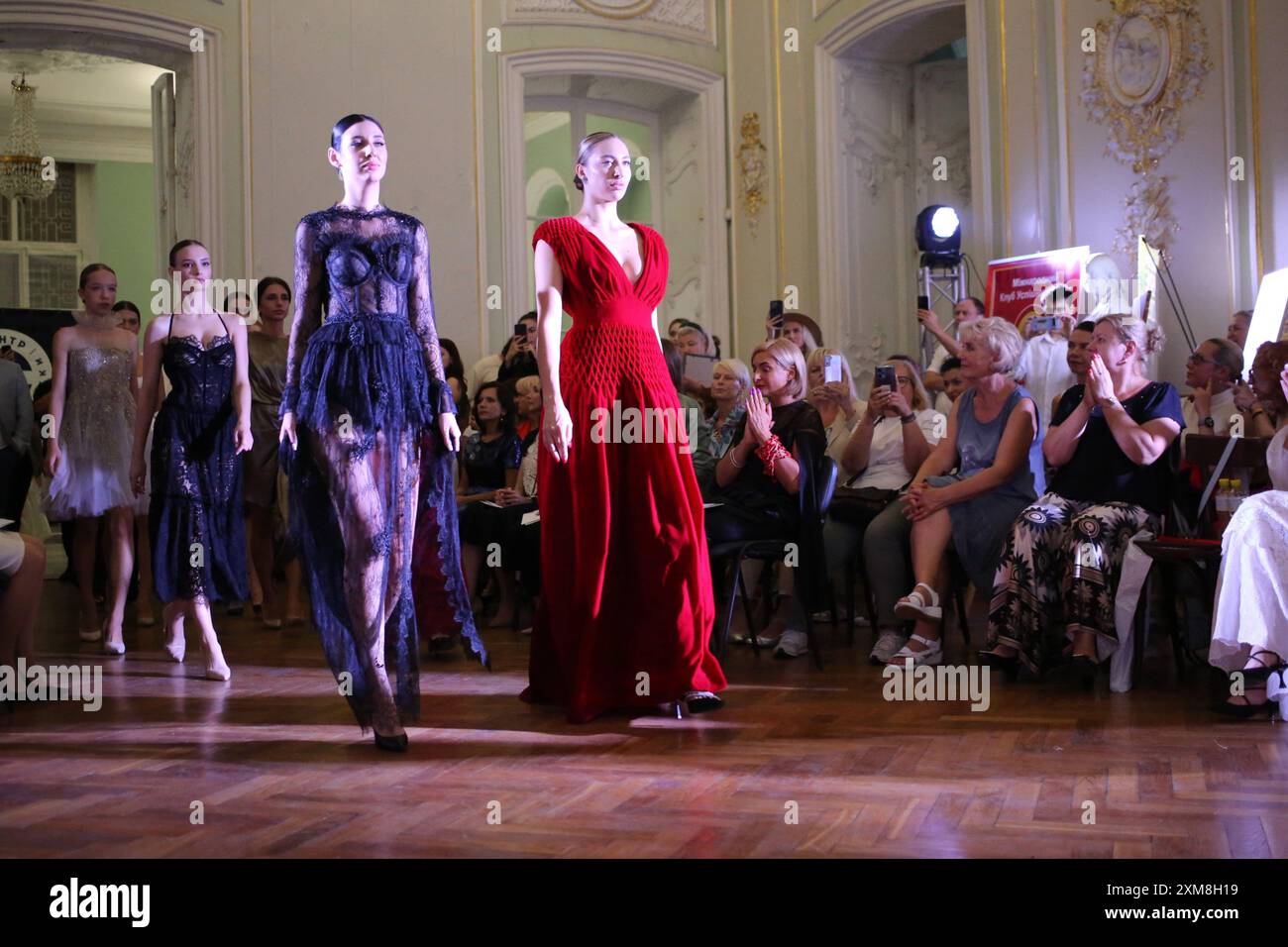 Models showcase at the Museum of Western and Eastern Art during the ...