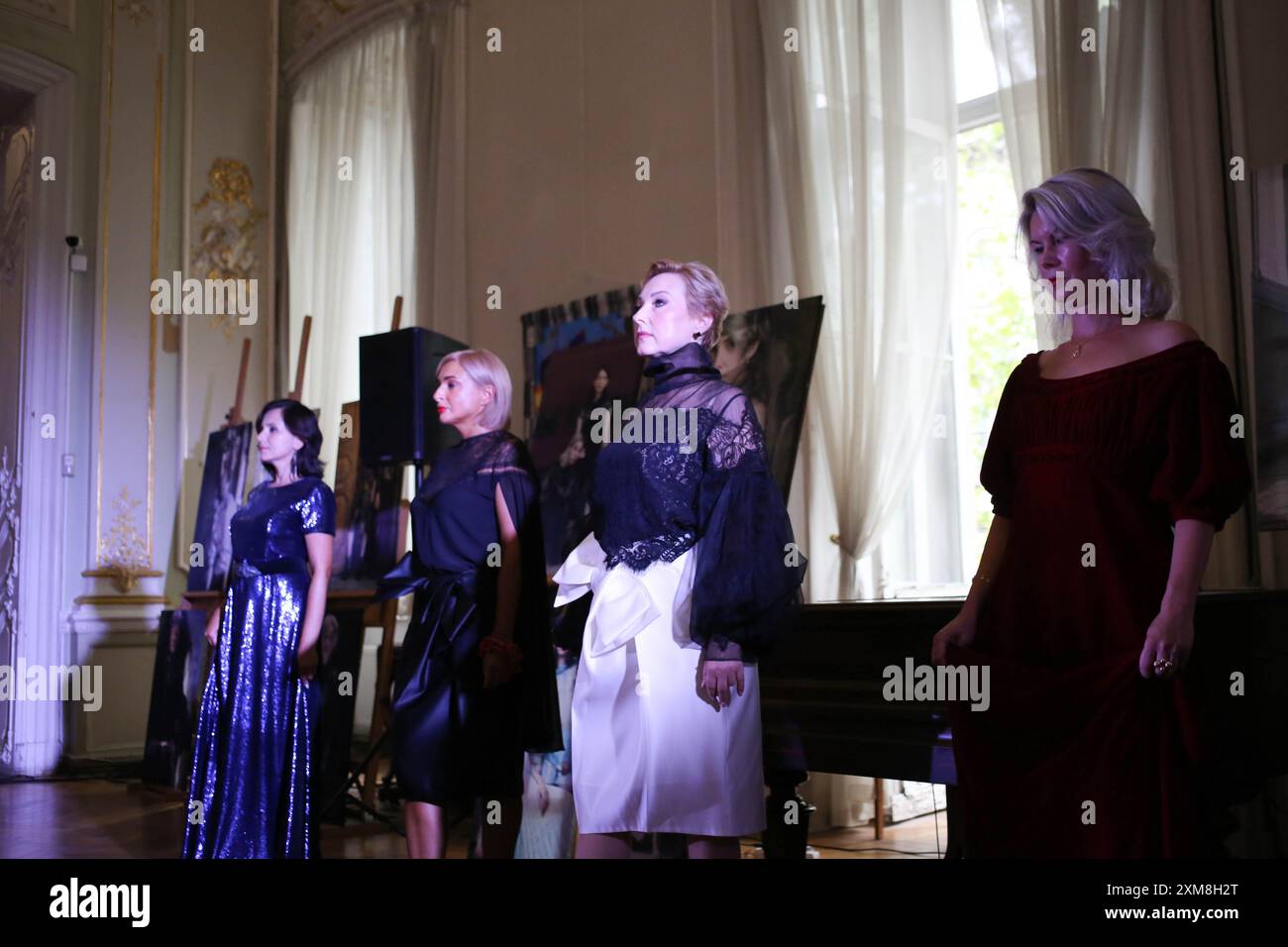 Models showcase at the Museum of Western and Eastern Art during the ...