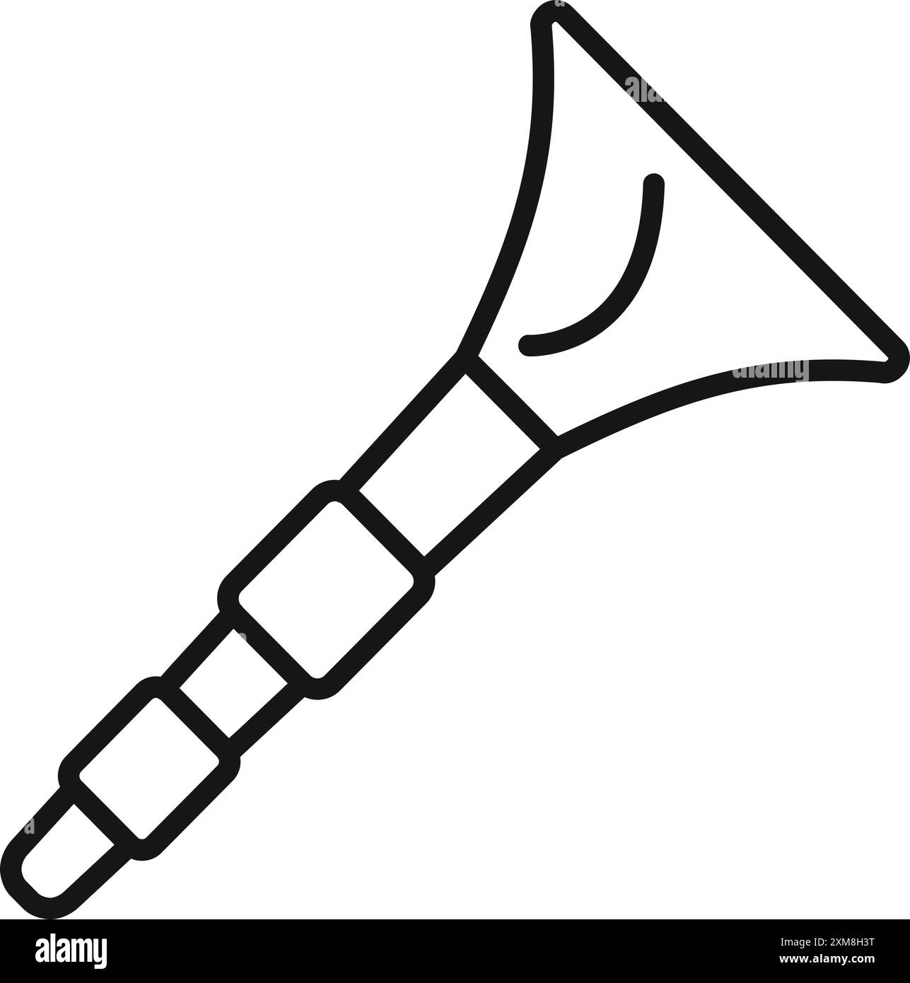 Drawing hunting horn history Stock Vector Images - Alamy