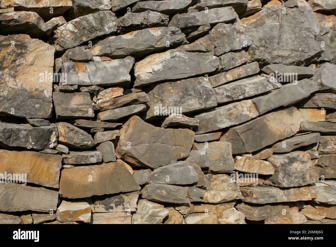 An old wall built of broken stones Stock Photo - Alamy