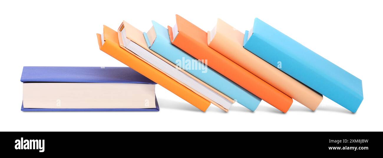 Many bright colorful books hi-res stock photography and images - Alamy