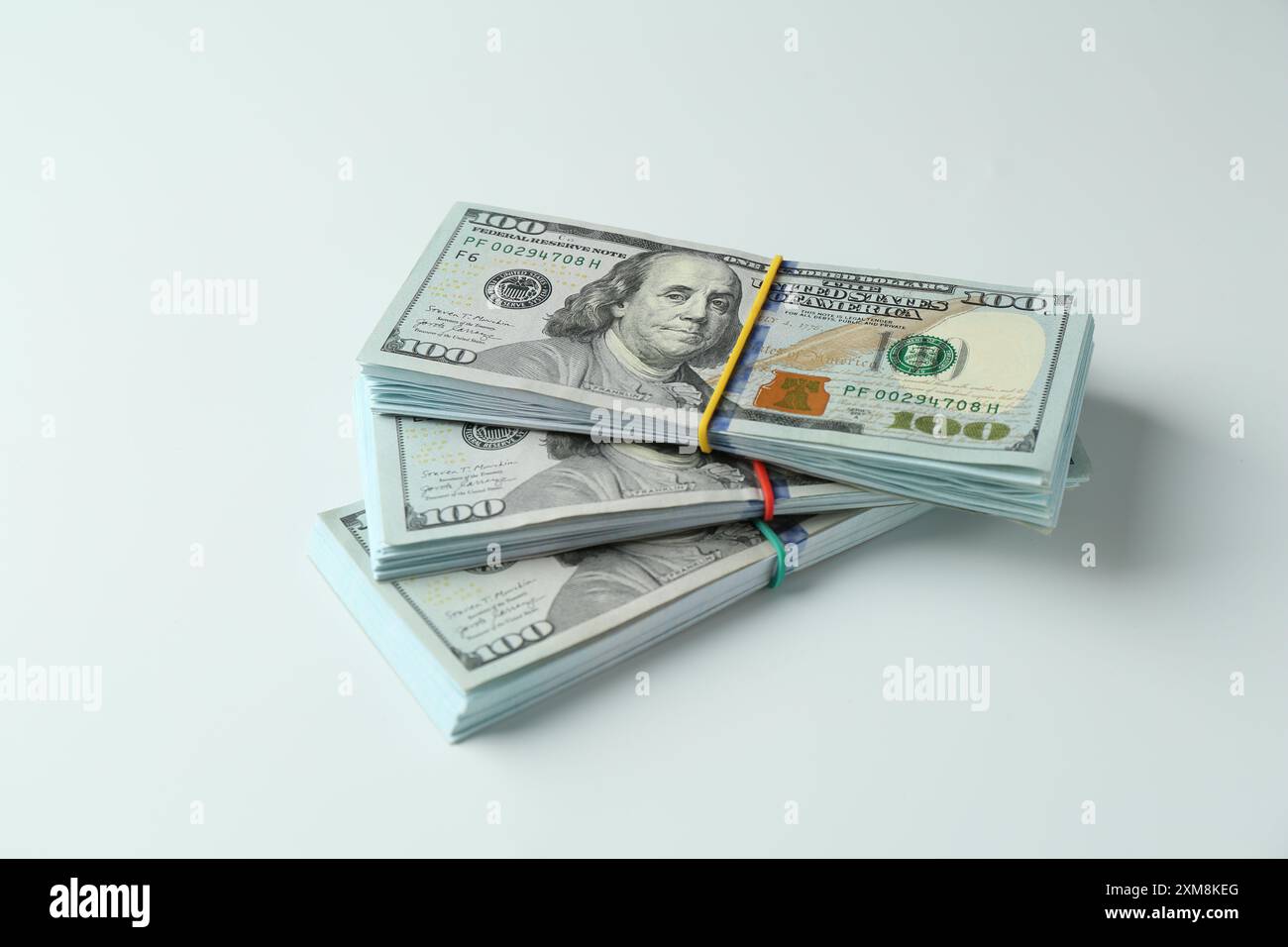 Bundles of hundred dollar bills hi-res stock photography and images - Alamy