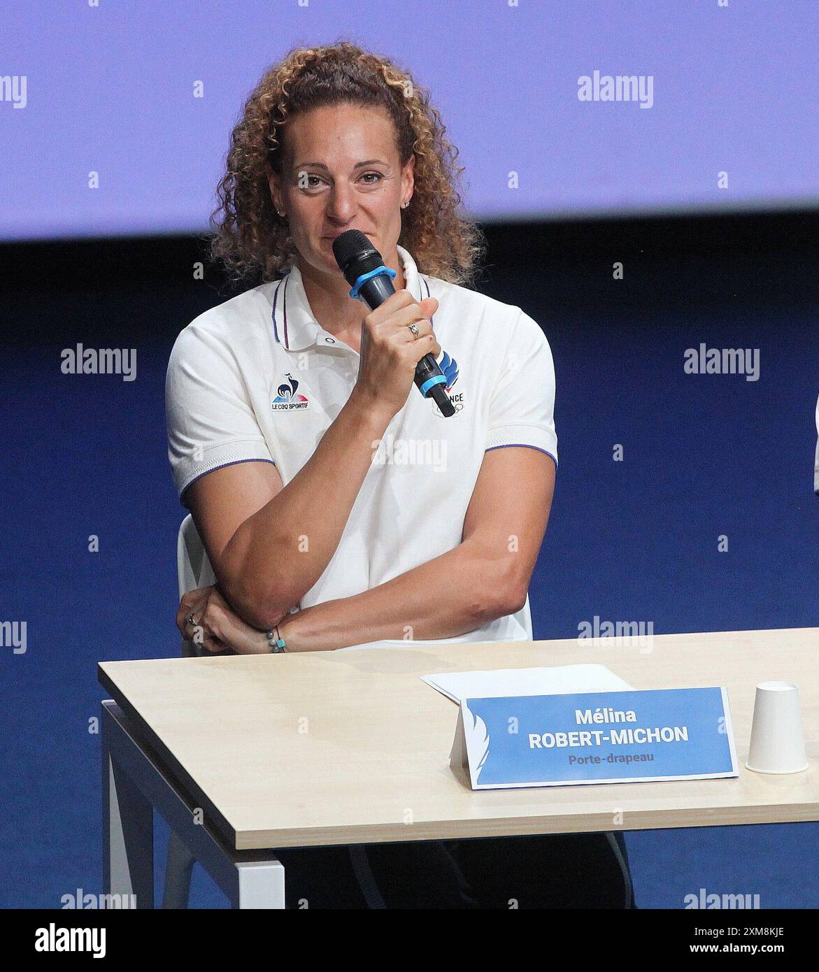 Melina Robert-Michon at Club France during the Olympic Games Paris 2024 ...