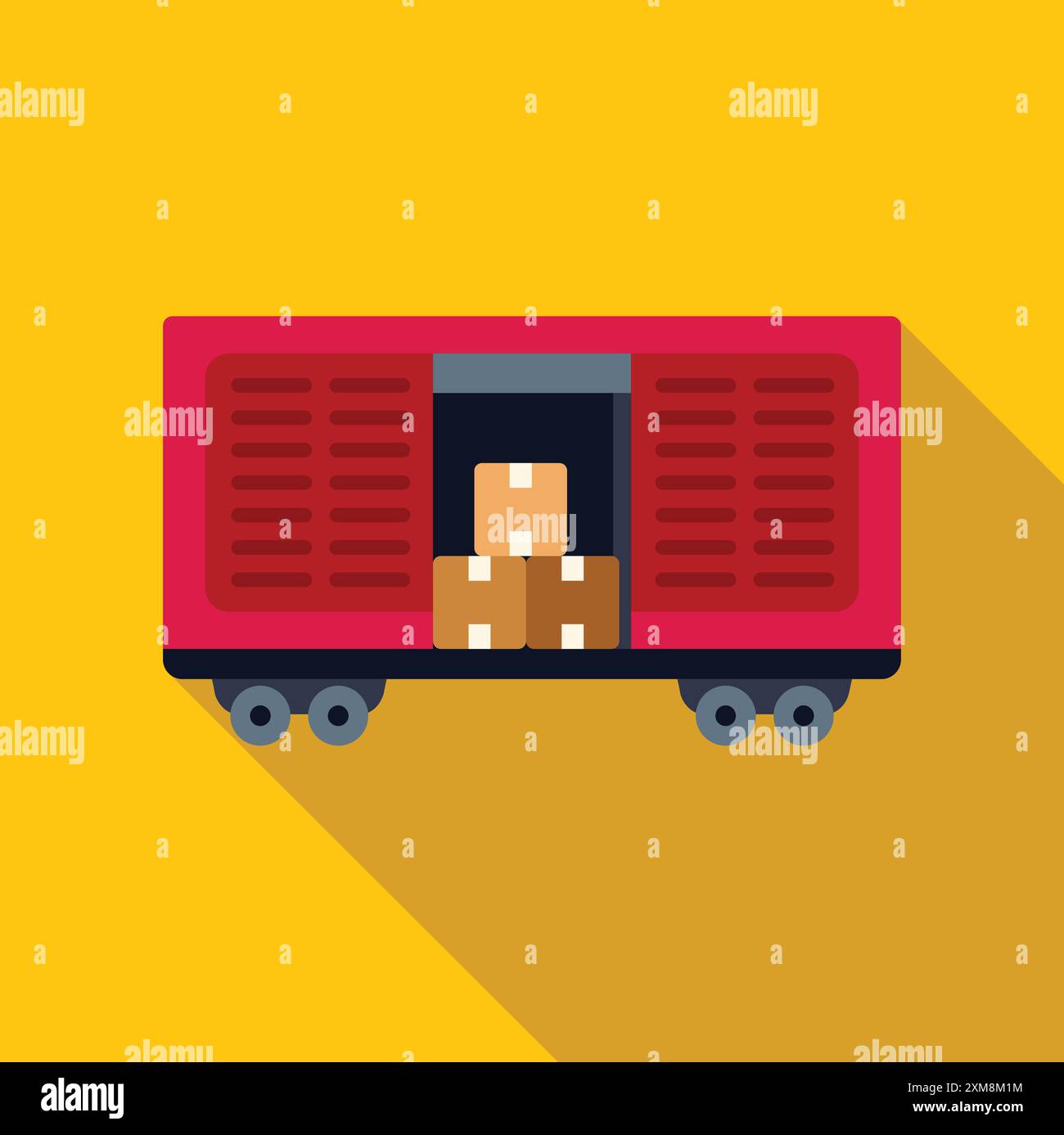 Intermodal train Stock Vector Images - Alamy