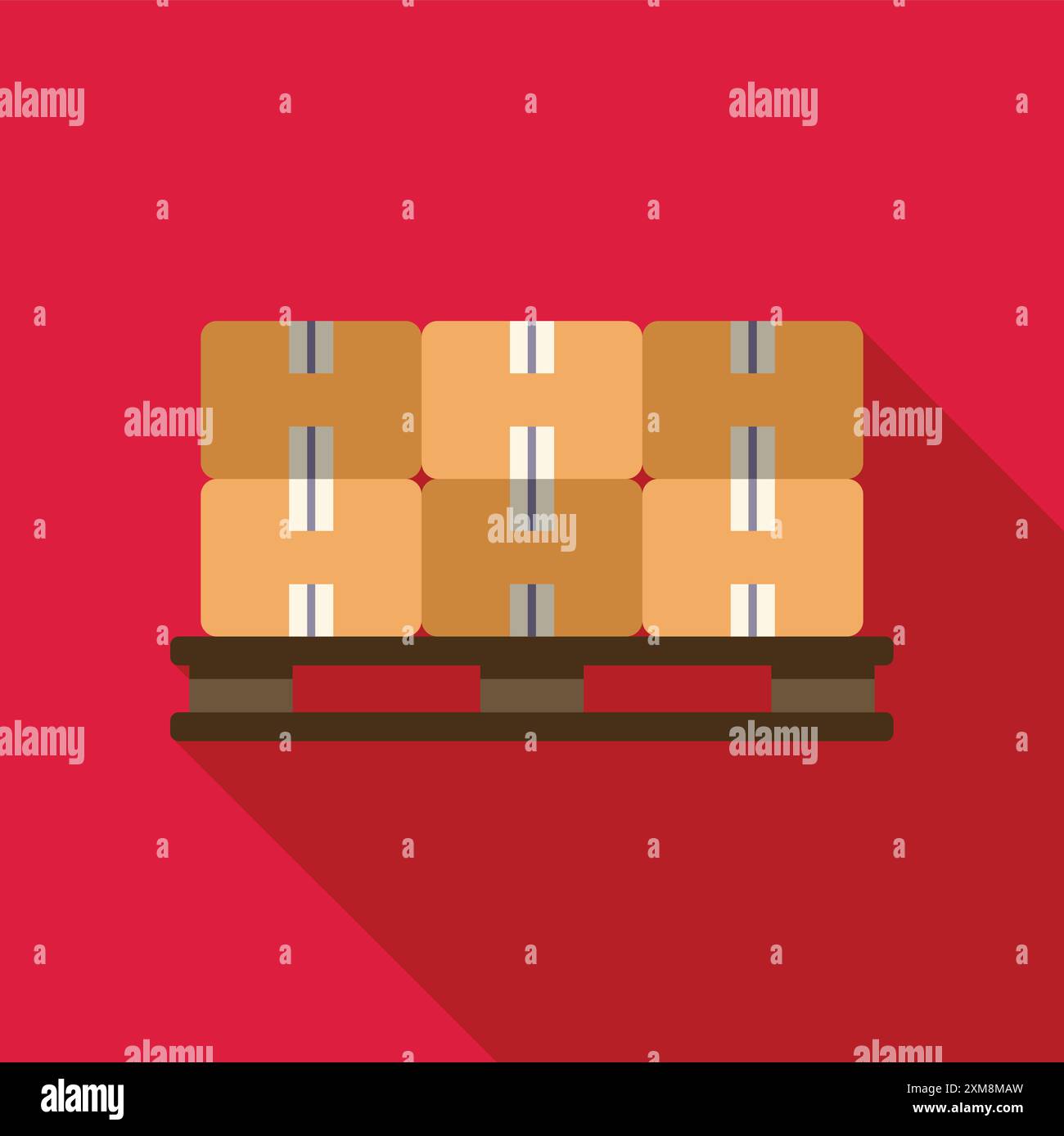 Cardboard boxes stacked and ready for shipping and handling Stock ...