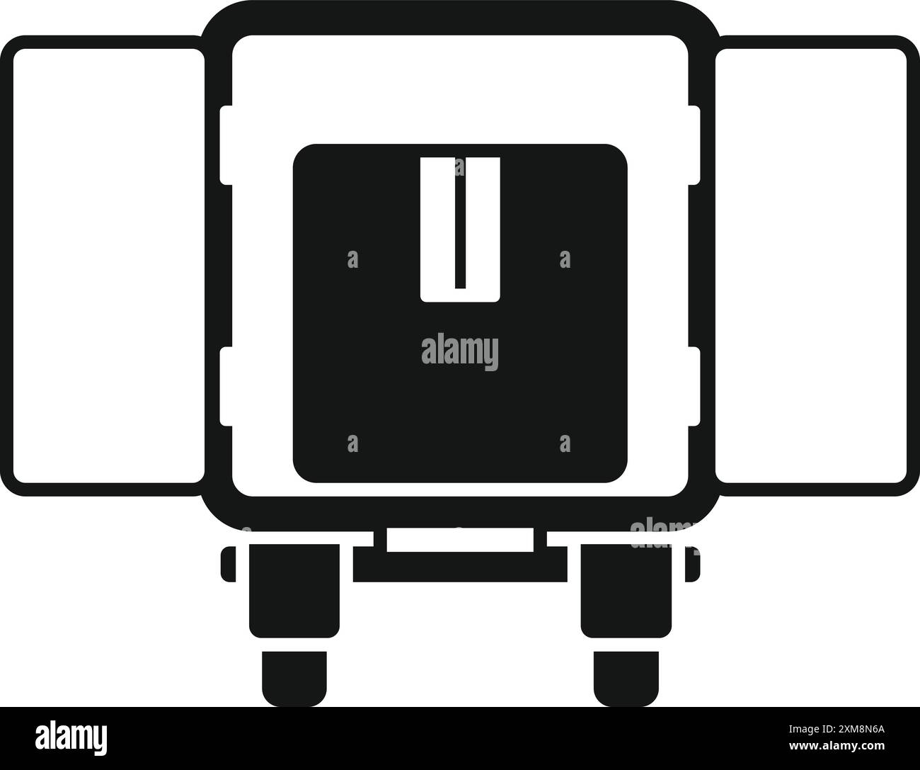 Efficient delivery truck symbol hi-res stock photography and images - Alamy