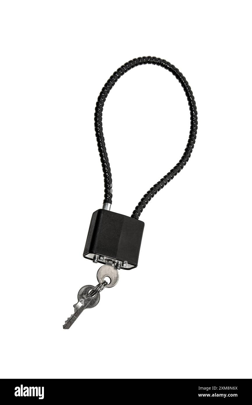 Locks and keys used to safely secure a firearm from being used. Weapon ...