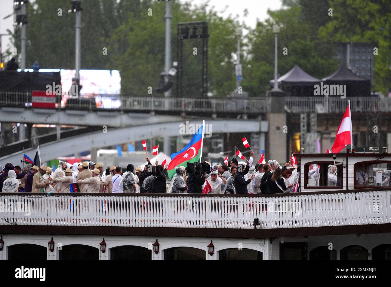 Team Bahamas during the opening ceremony of the Paris 2024 Olympic ...