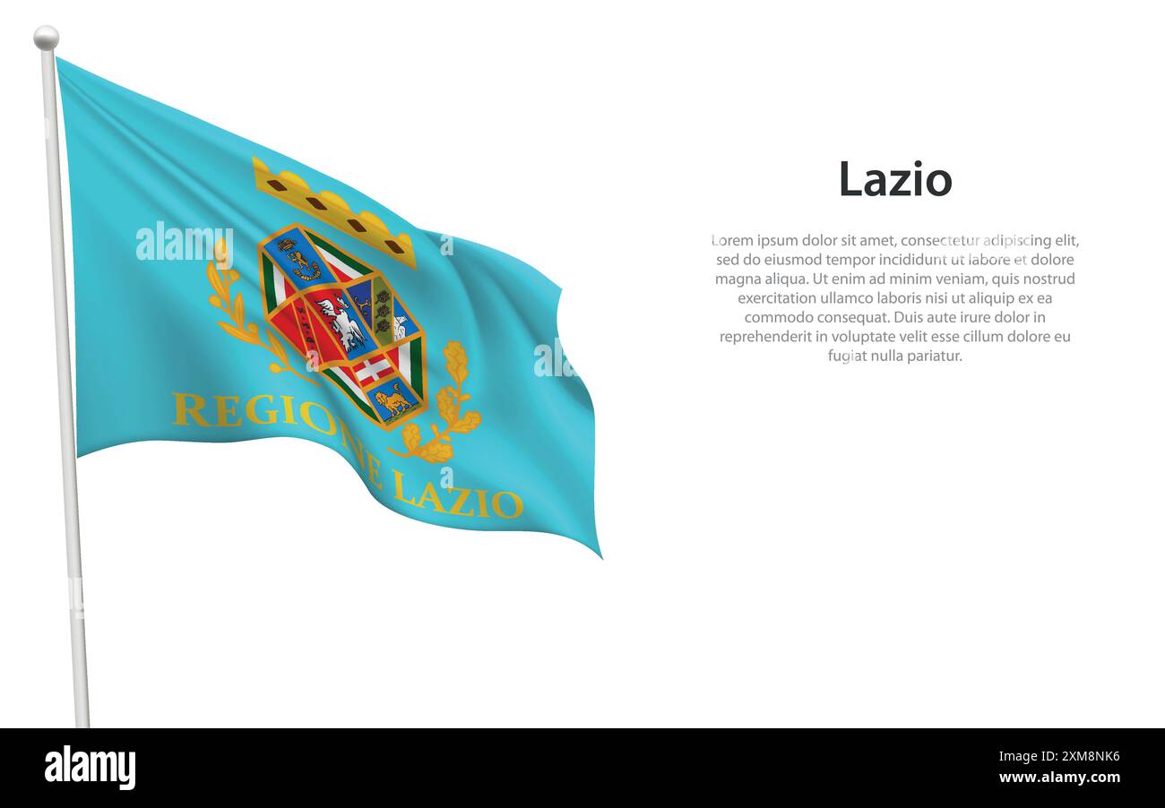Flag of the state of lazio hi-res stock photography and images - Alamy