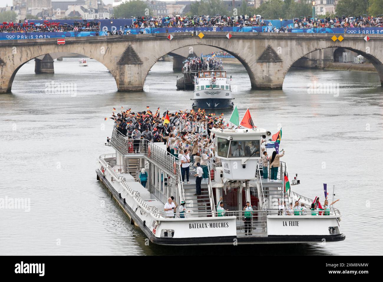 Paris, France. 26th July, 2024. Olympia, Paris 2024, Opening ceremony ...