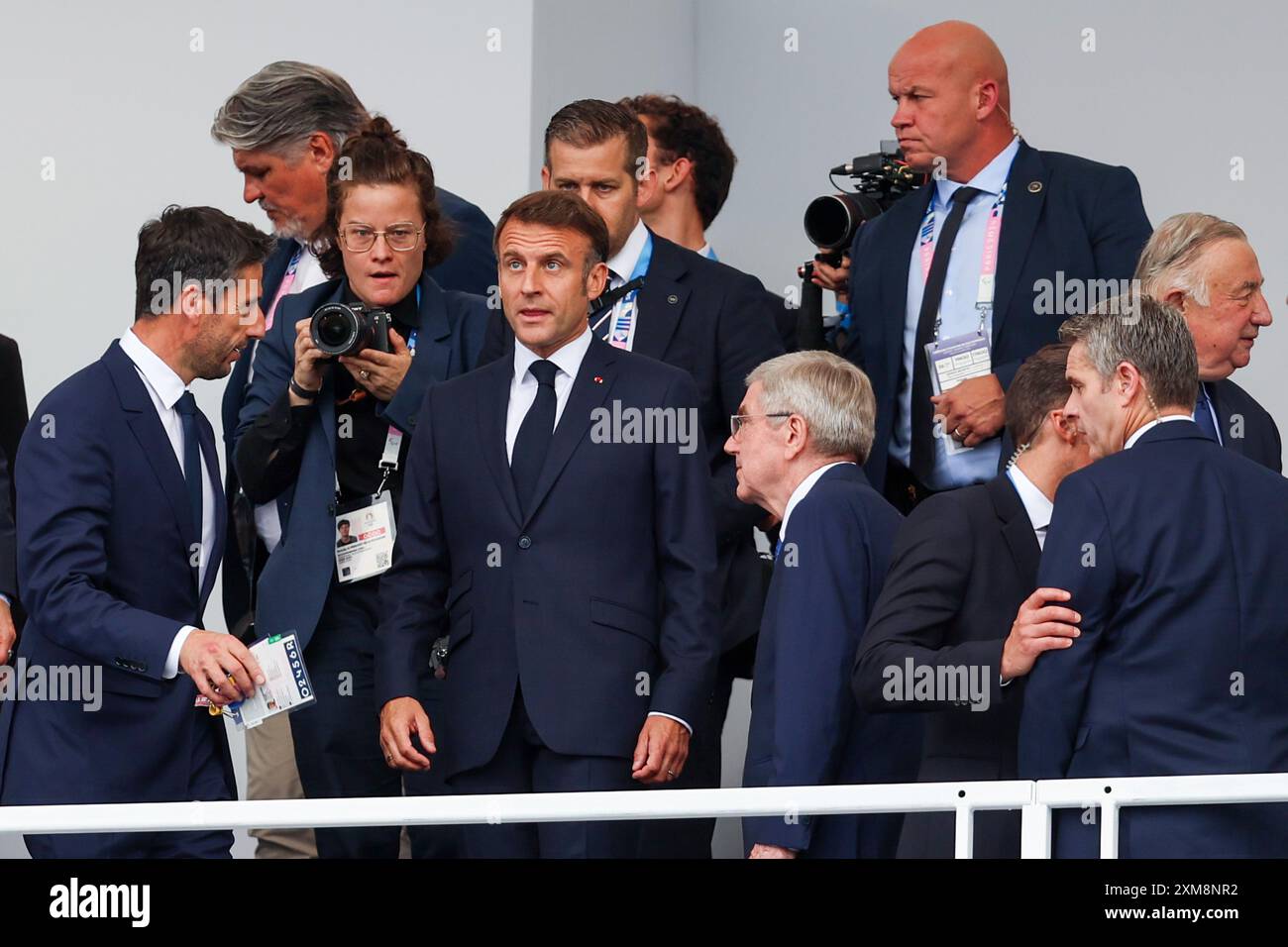 Emmanuel Macron (Staatspraesident der Franzoesischen Republik), Thomas Bach (IOC Praesident ...