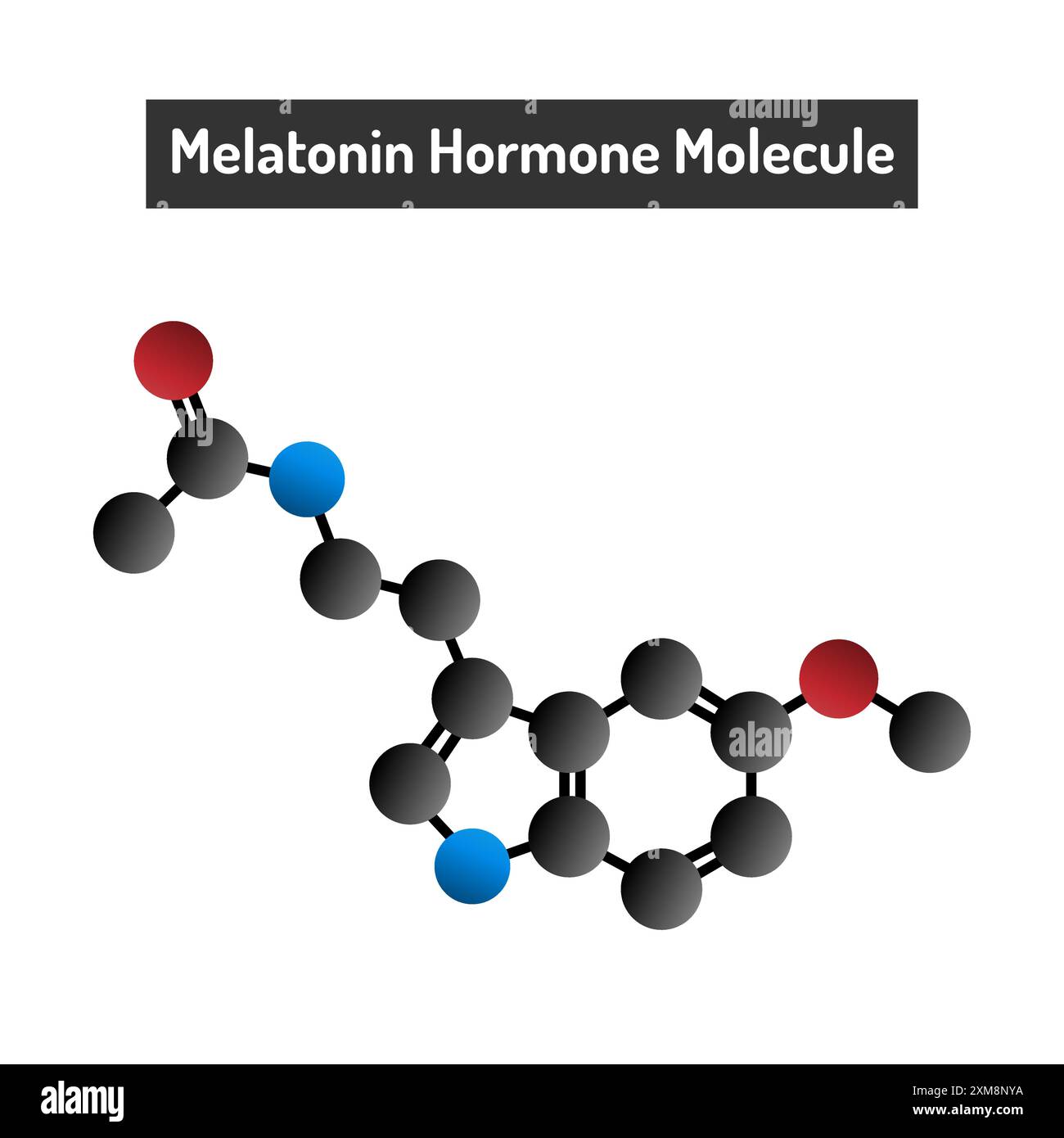 Melatonin Hormone Molecule - Regulation of Sleep, Circadian Rhythms ...