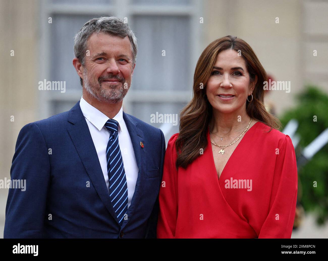 King of Denmark Frederik X and Queen Mary of Denmark attending ...