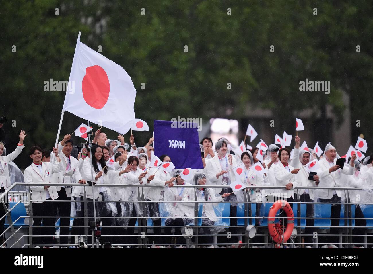The Japan Olympic Team during the opening ceremony of the Paris 2024 ...