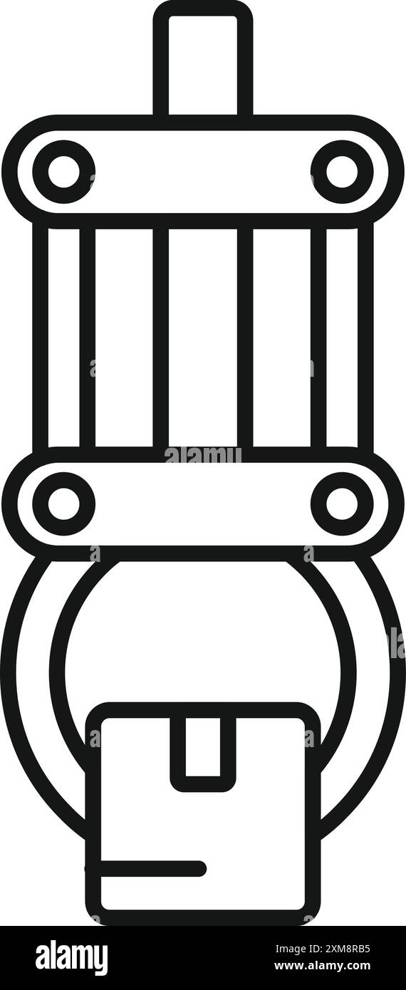 Automated warehouse equipment mechanical Black and White Stock Photos ...