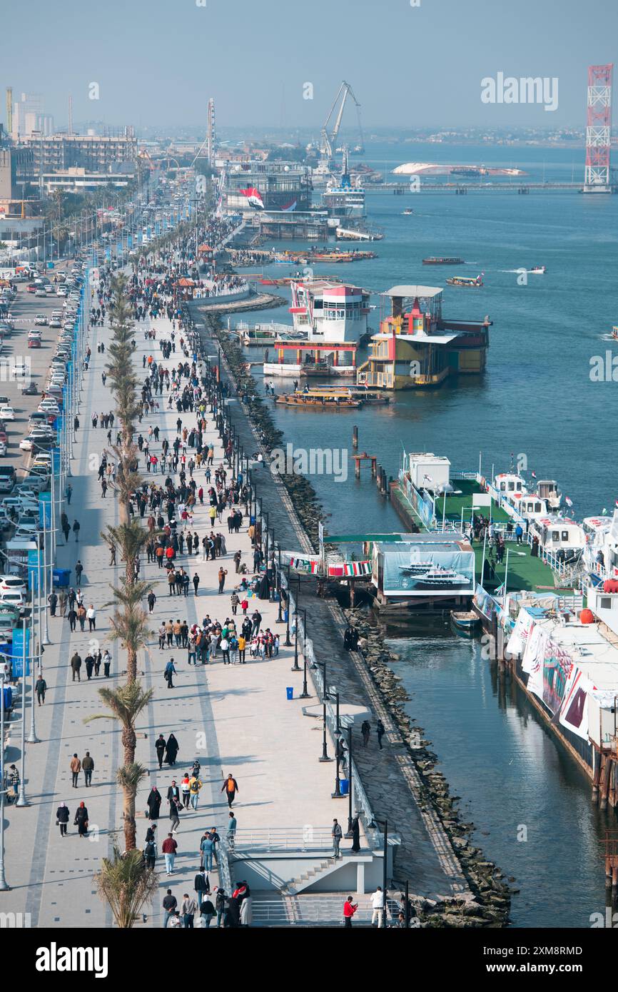 Basra City Corniche during Arab Gulf Cup Tournament held in Basra, Iraq ...
