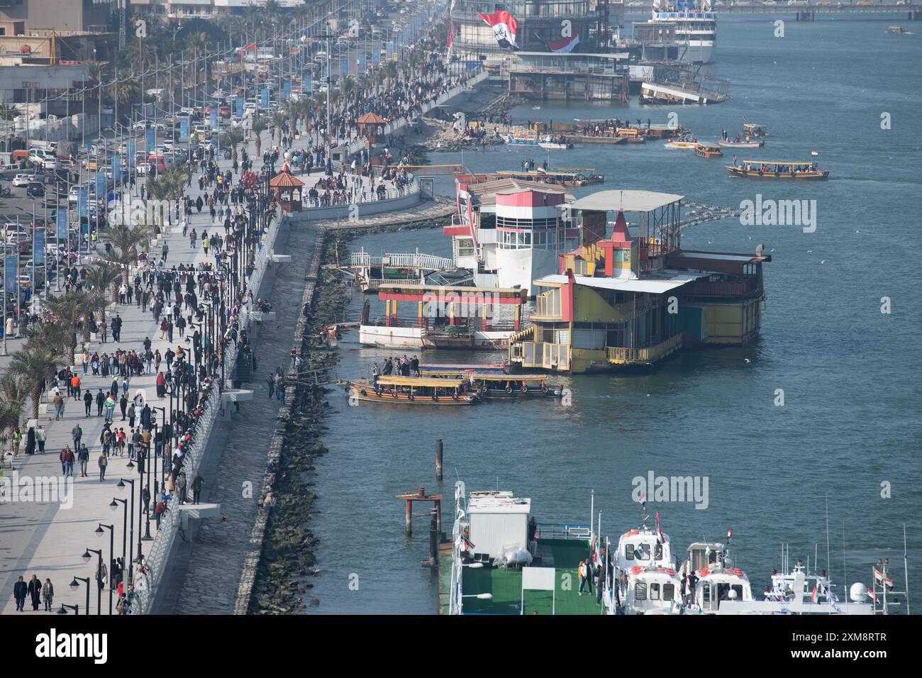 Basra City Corniche during Arab Gulf Cup Tournament held in Basra, Iraq ...
